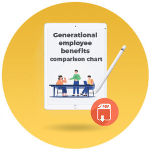 Generational employee benefits comparison chart | PeopleKeep