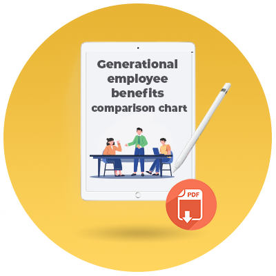 Generational employee benefits comparison chart | PeopleKeep