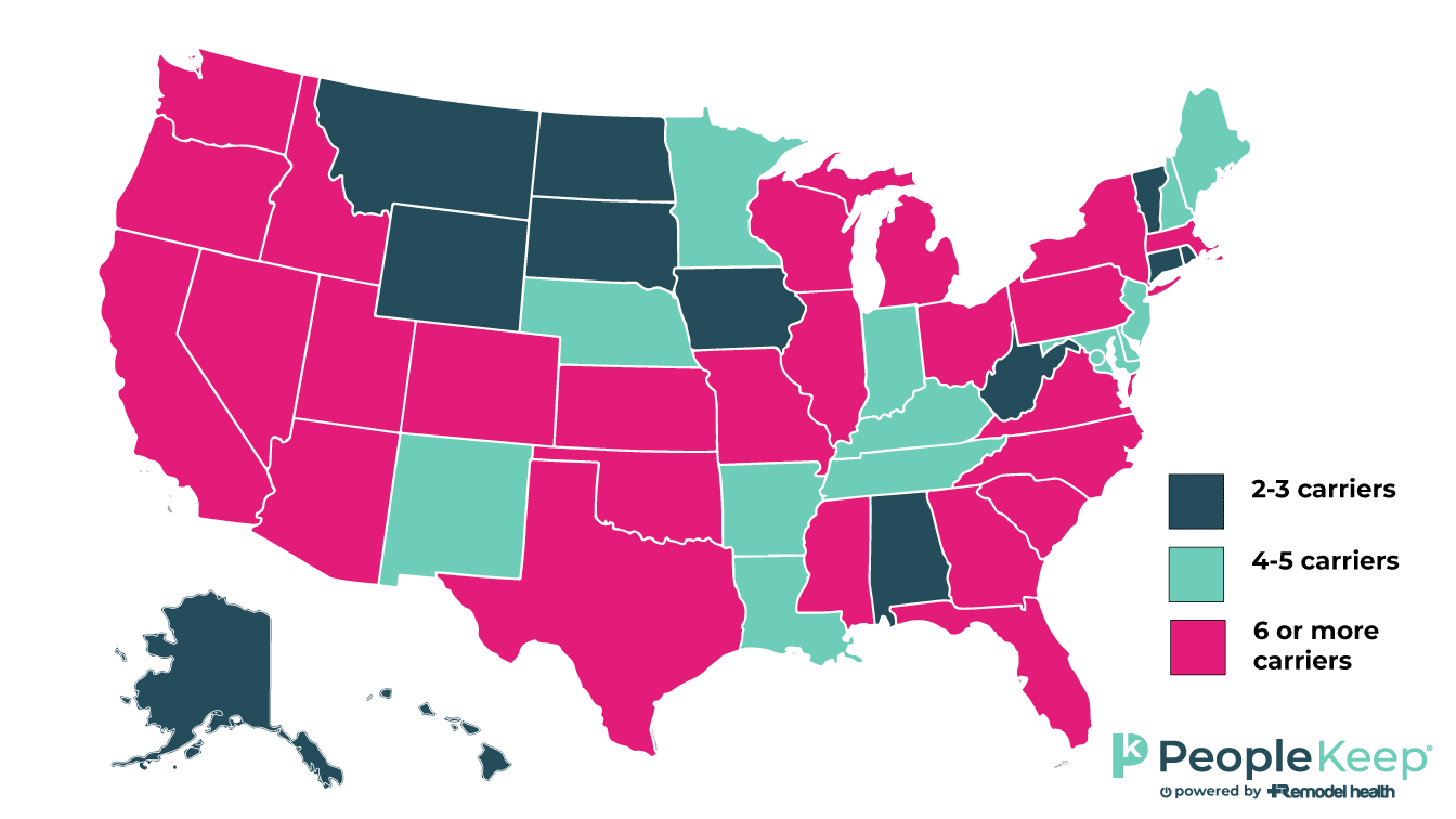 Individual Health Insurance Carriers and Plan Availability by State for ...