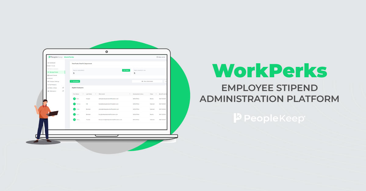WorkPerks employee stipend administration platform | PeopleKeep