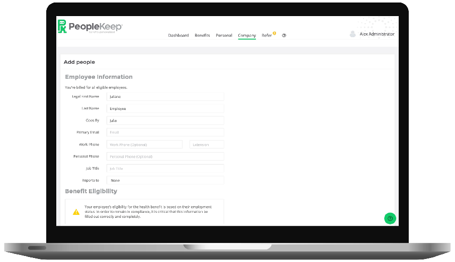 How Our HRA Software Works | PeopleKeep